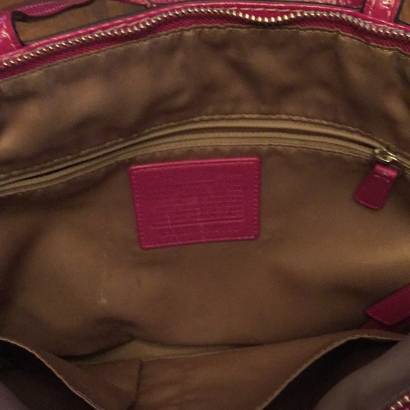 Coach | Bags | Coach Signature Stitch Patent Leather Tote Bag | Poshmark